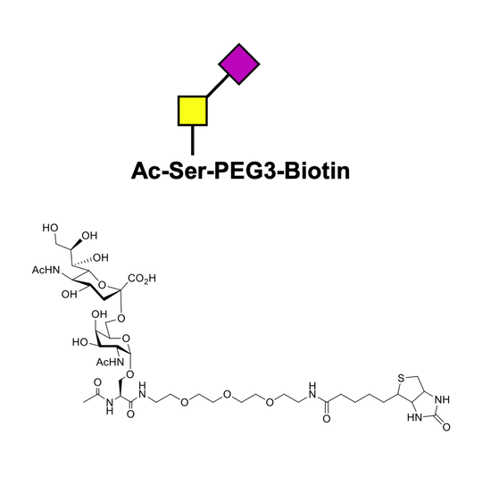 Ser(STn) antigen-biotin – Chemitope Glycopeptide